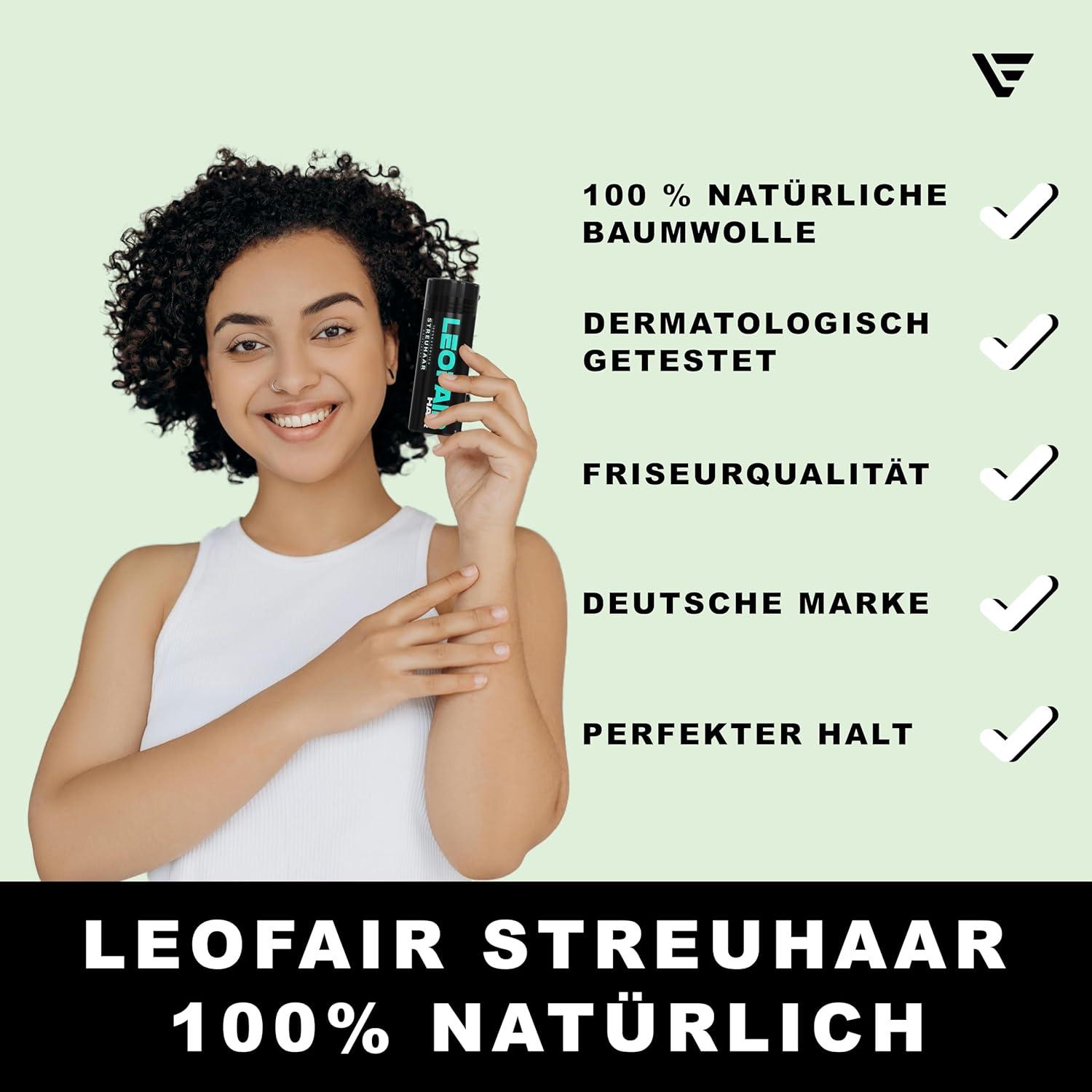 Leofair Hair Compression - 100% Natural Scatter Hair for Full & Dense ...