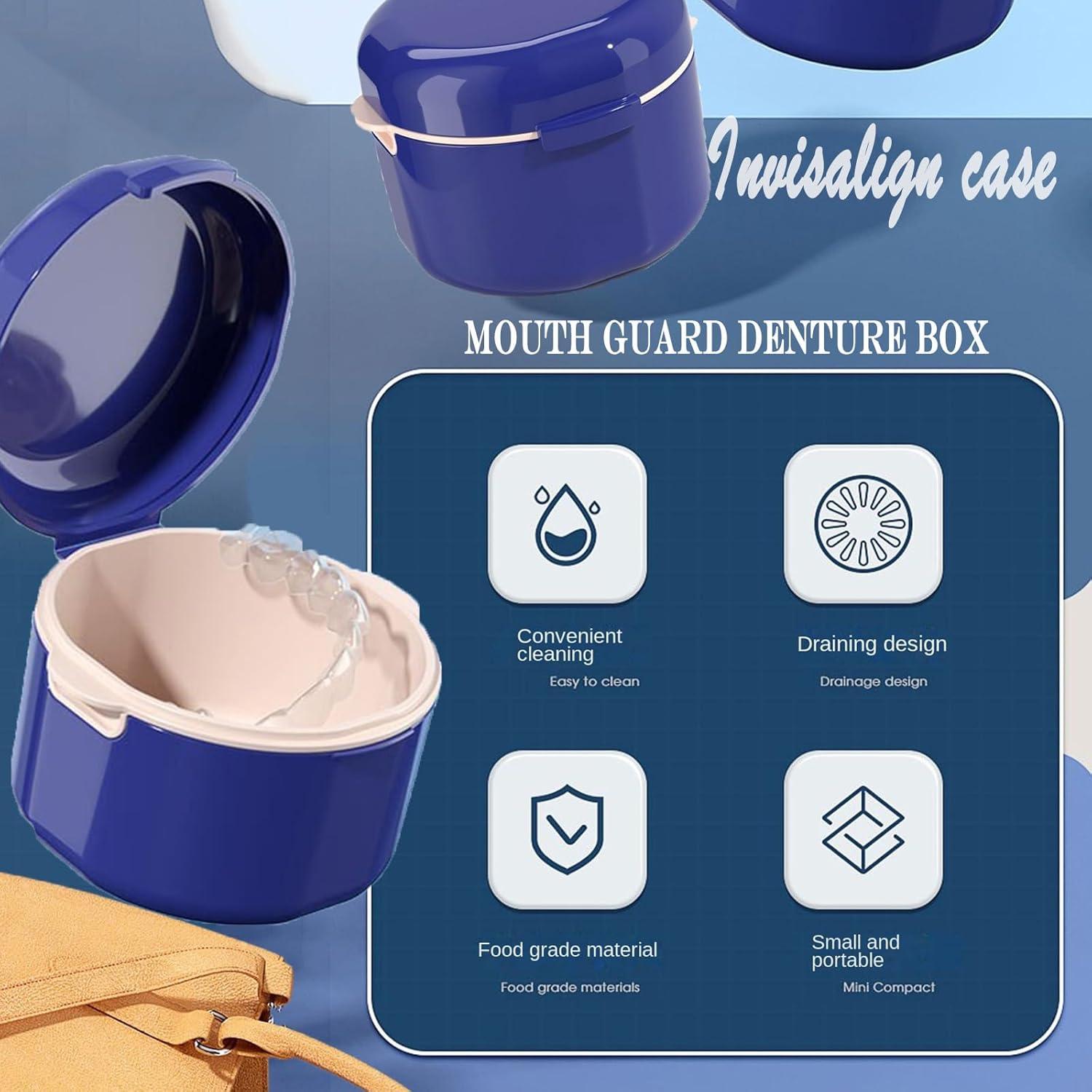 Buy Blue Denture Container & Braces Box | Tooth Rescue Box | Retainer ...