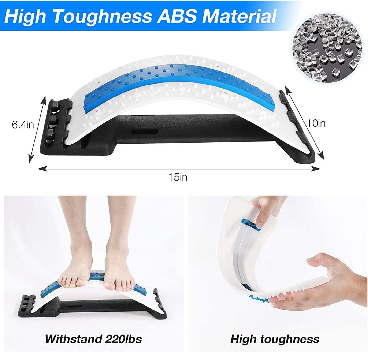 Moocoo Back Stretcher with Magnet - Lower Back Pain Relief Device ...