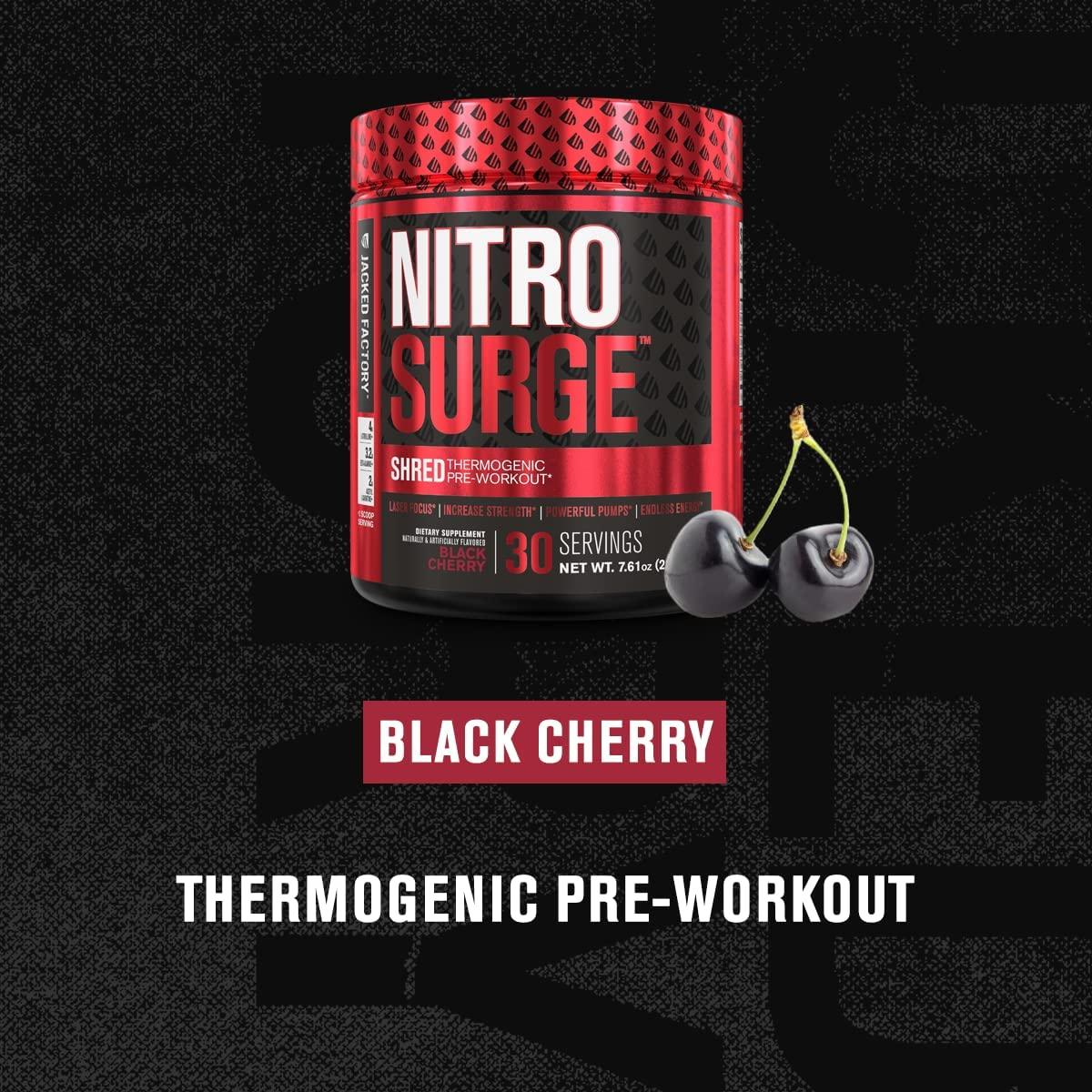 NITROSURGE Shred Pre Workout Supplement - Energy Booster for Instant ...