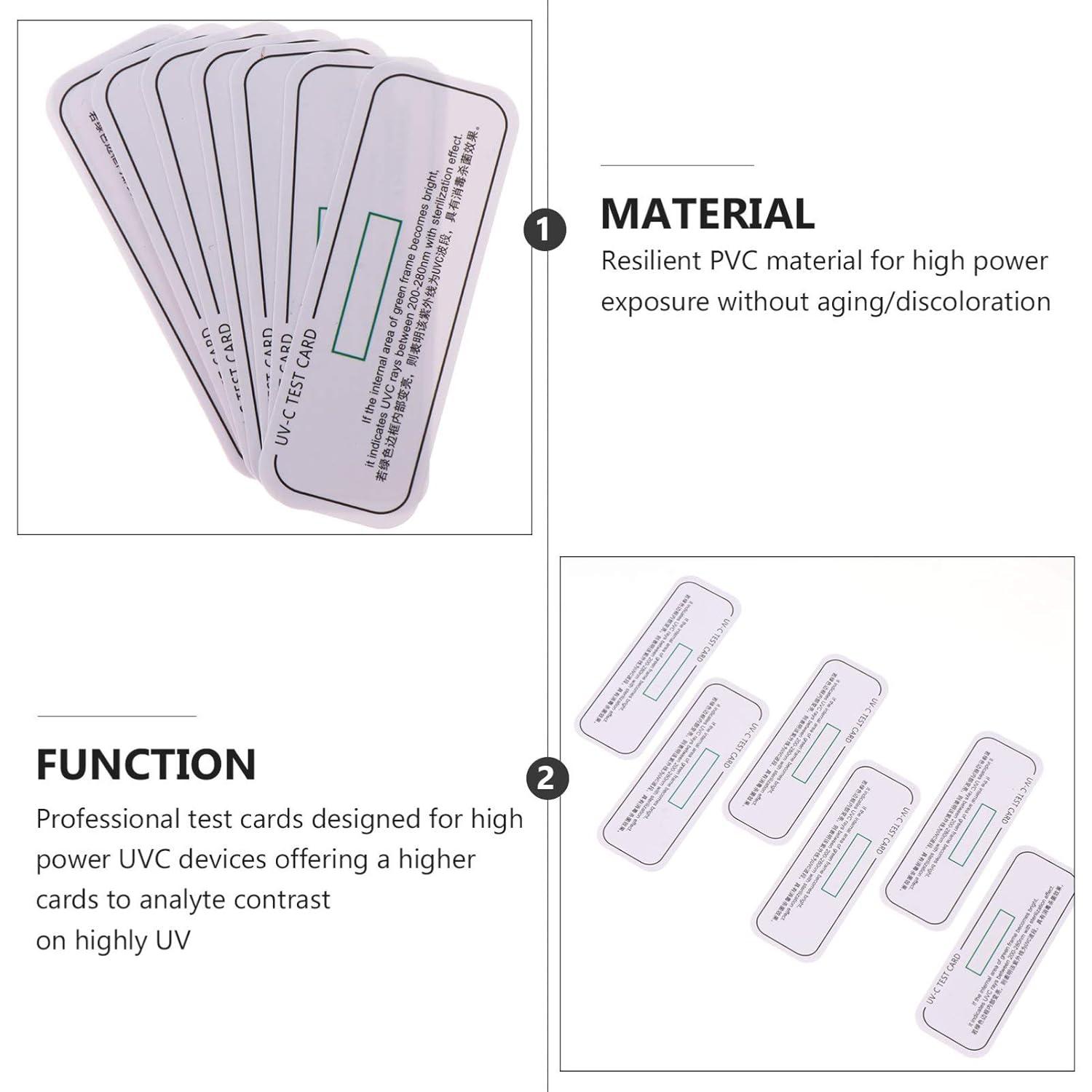 TEHAUX UV Discoloration Detection Cards - 20Pcs | Test Strips for UVA ...