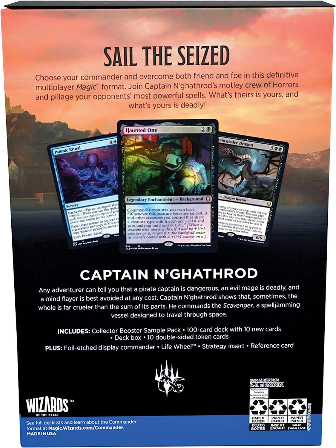 Magic The Gathering Commander Legends Battle for Baldur's Gate Deck ...