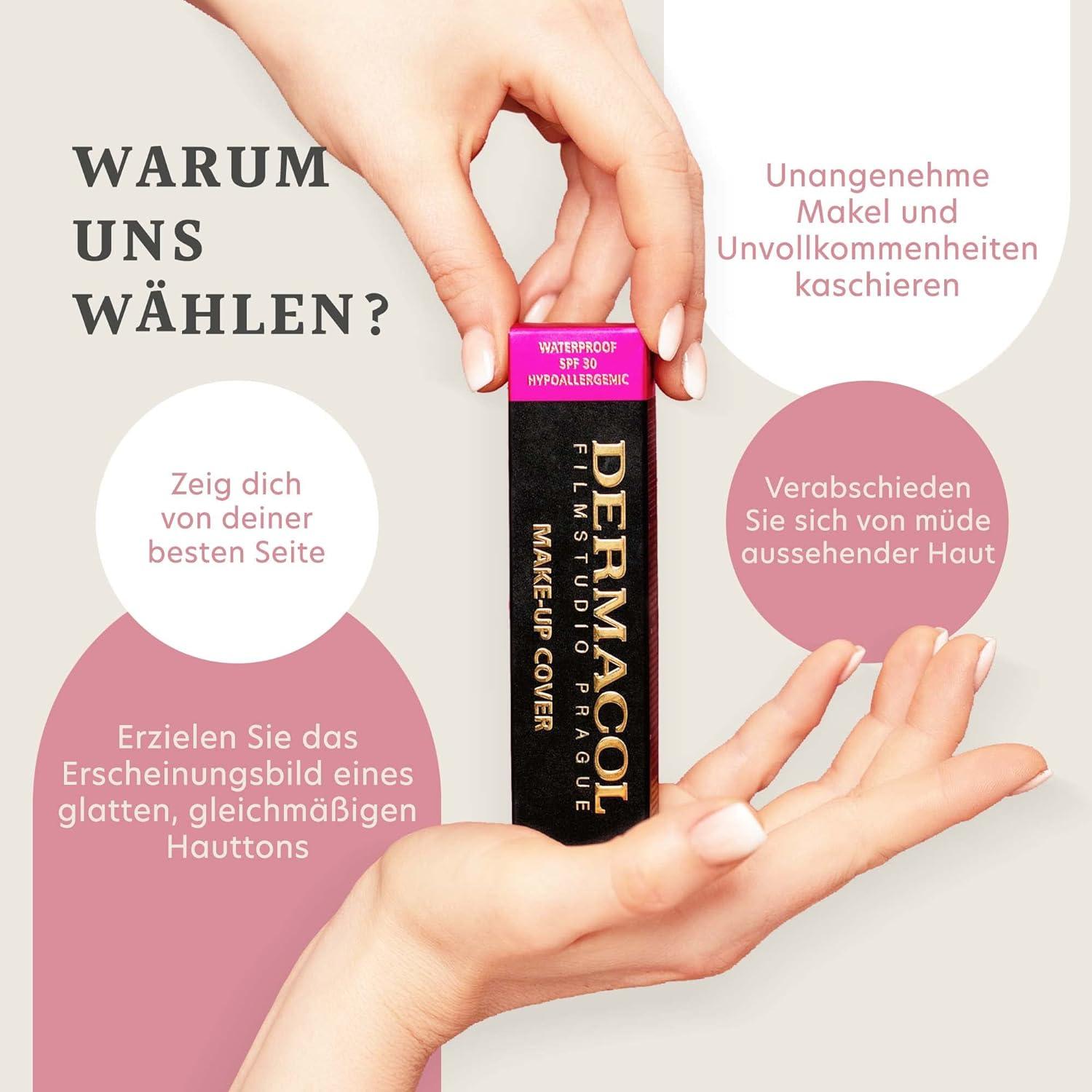 Dermacol Full Coverage Liquid Foundation SPF 30 - Matte Waterproof ...