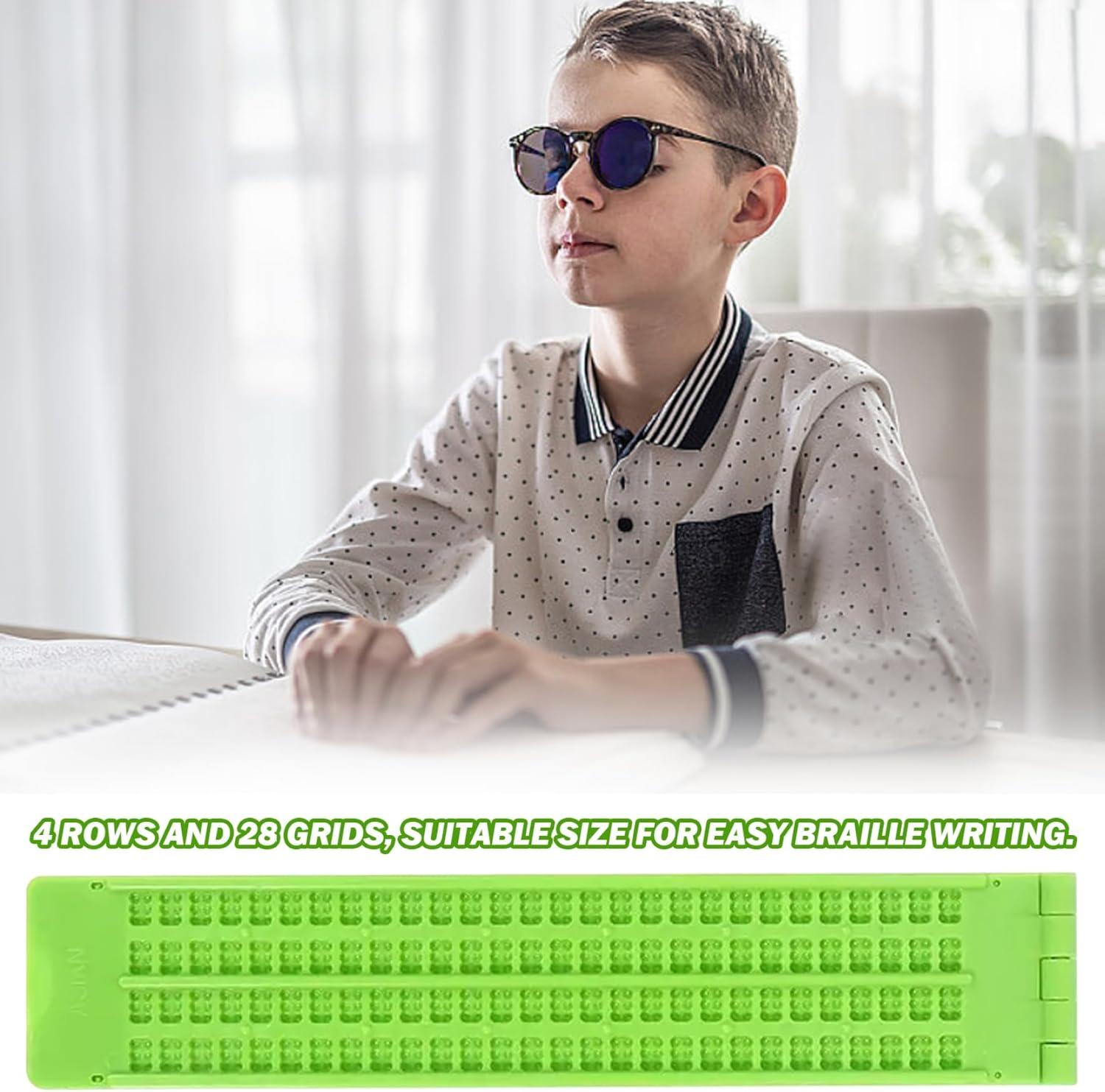 Unicoco 4-Line Braille Slate & Stylus - 28 Cells | Sustainable Braille ...