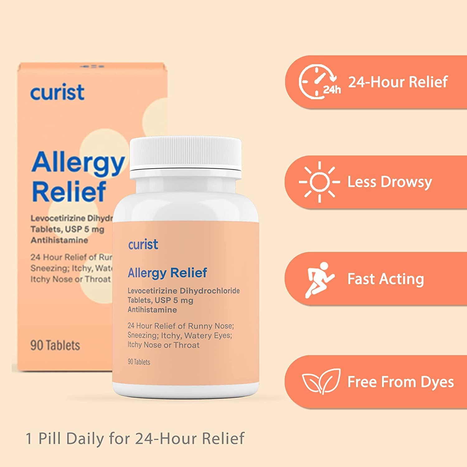 Curist Generic Levocetirizine Dihydrochloride 5mg Bulk (270 Tablets ...