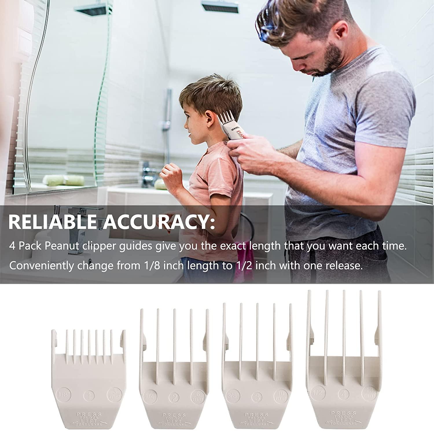 4-Piece Wahl Peanut Trimmer Cutting Guides Set - Professional Peanut ...