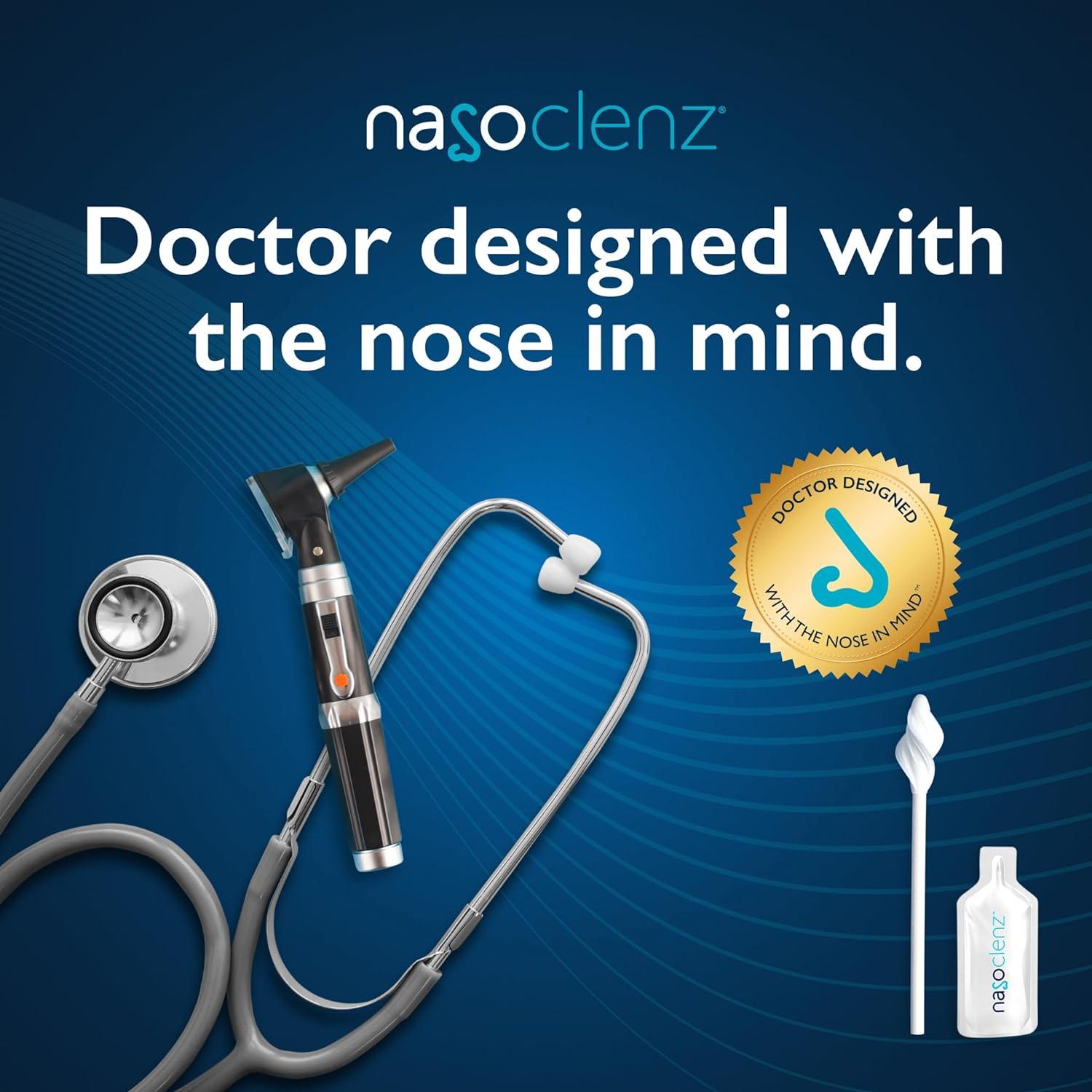NasoClenz Nasal Cleansing Kit - Gentle Wand & Antiseptic Moisturizing ...