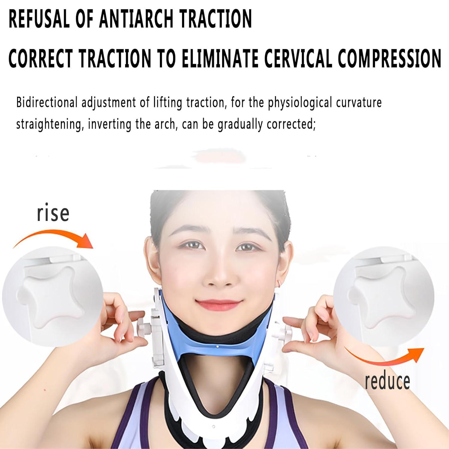 Roll Ruff Adjustable Cervical Vertebrae Traction Device - Neck ...