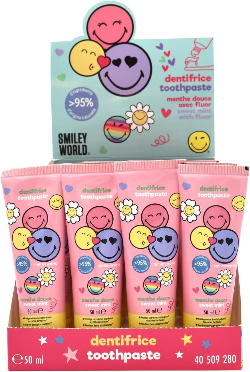 Smiley Toothpaste for Kids 50ml - Cute Mint Flavored White Teeth Care ...