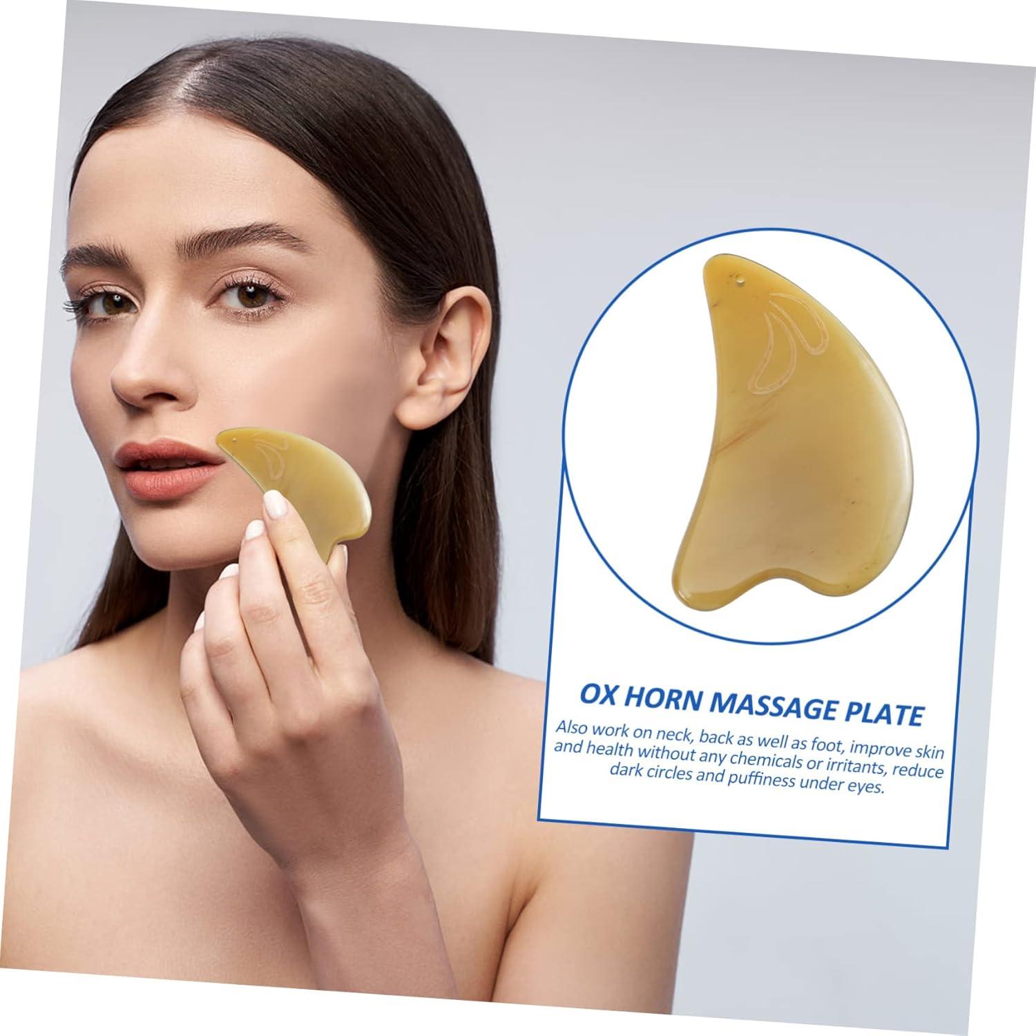 Buy Minkissy Horn Gua Sha Board - Spa Body Massage Scrub Tool | Muscle ...