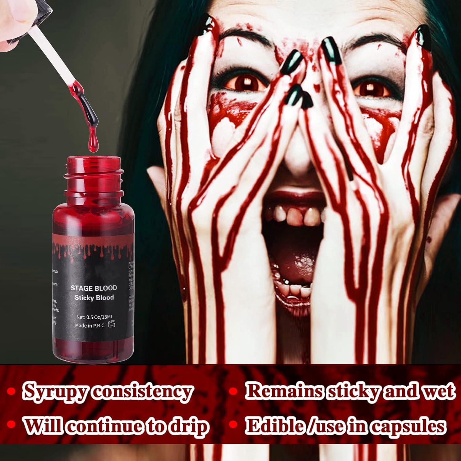 Mysense Liquid Latex Scar Wax SFX Makeup Kit - 6 Color Bruise Wheel ...