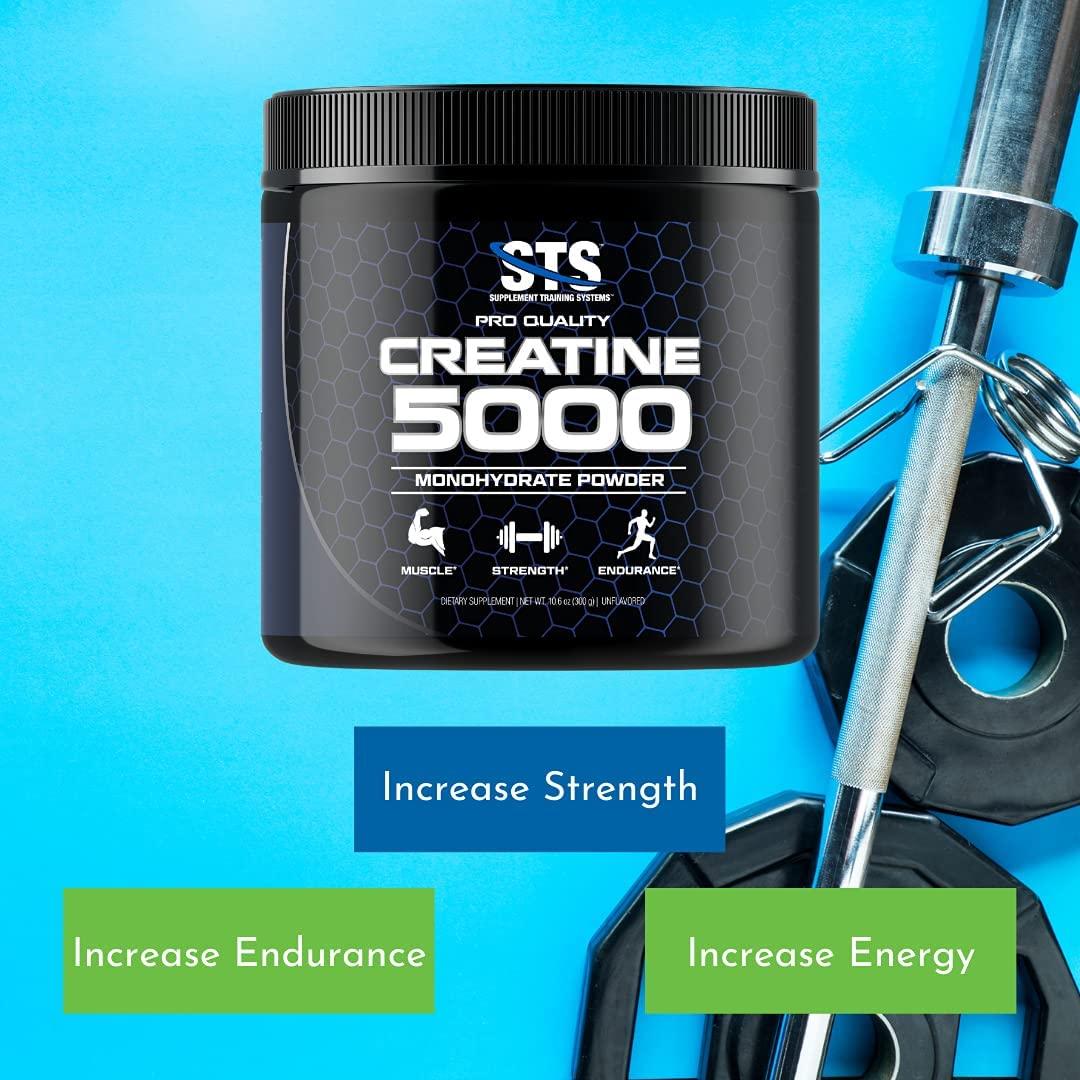 STS Creatine 300g - 100% Pure Raw Creatine Monohydrate Powder | Keto ...
