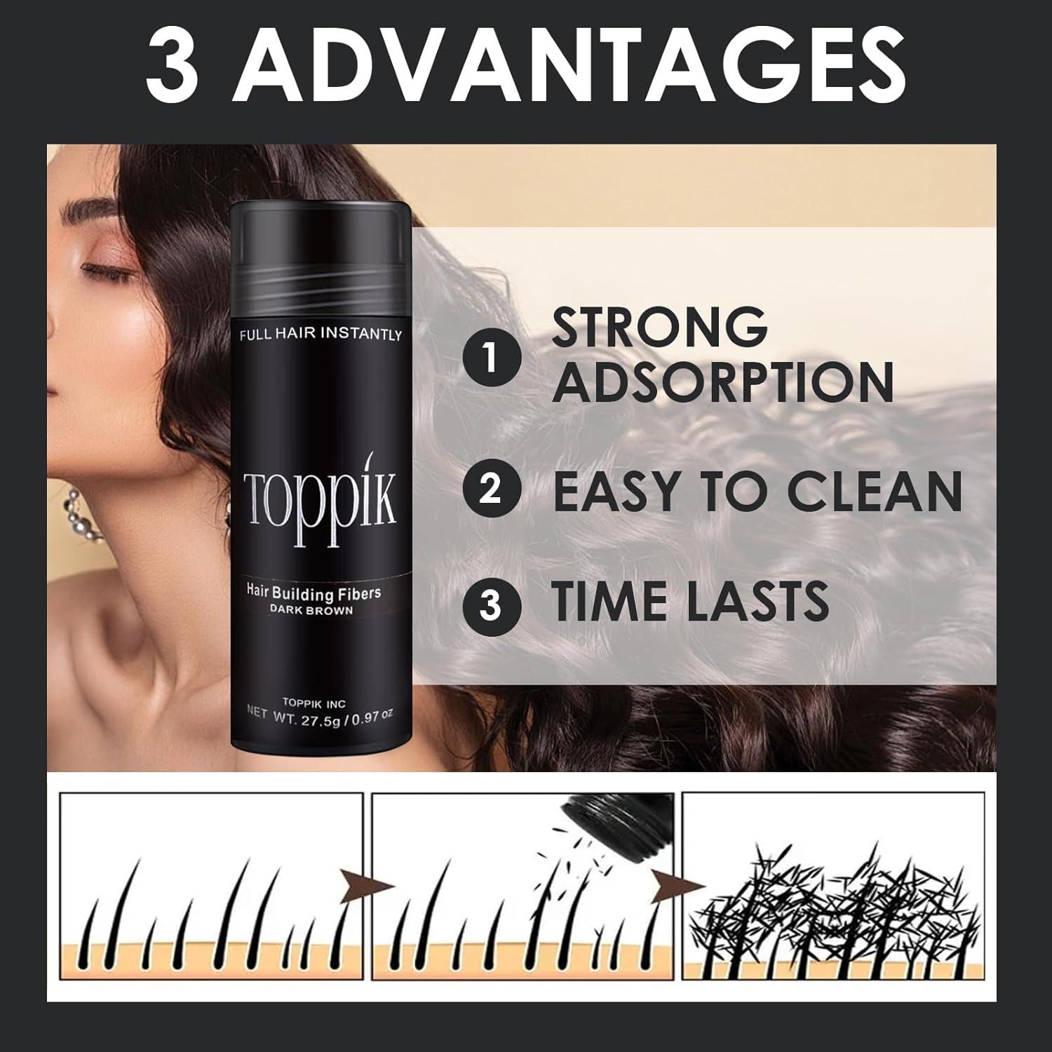 Buy Medium Brown Hair Scatter for Full Dense Look | Hair Compression ...
