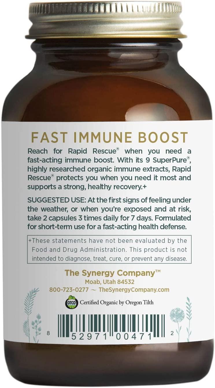 Pure Synergy Rapid Rescue 42 Capsules - Natural Stress Relief & Boosted ...