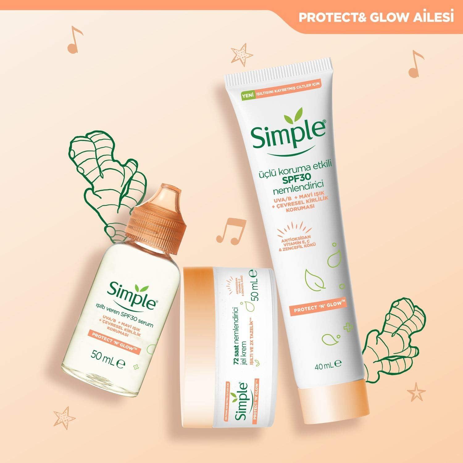 Simple Protect 'N' Glow Radiance Booster SPF 30 naturally preservative ...
