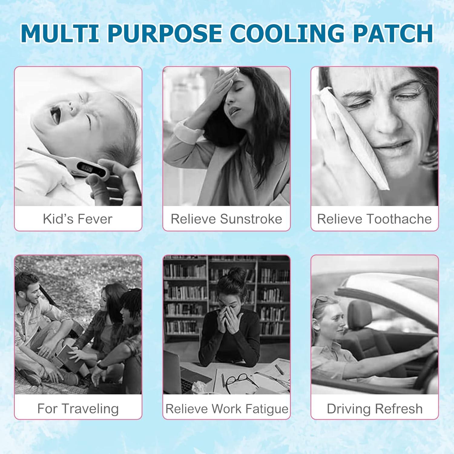 Cool Plaster Gel Packs - 20 Cooling Compresses for Fever Migraines ...