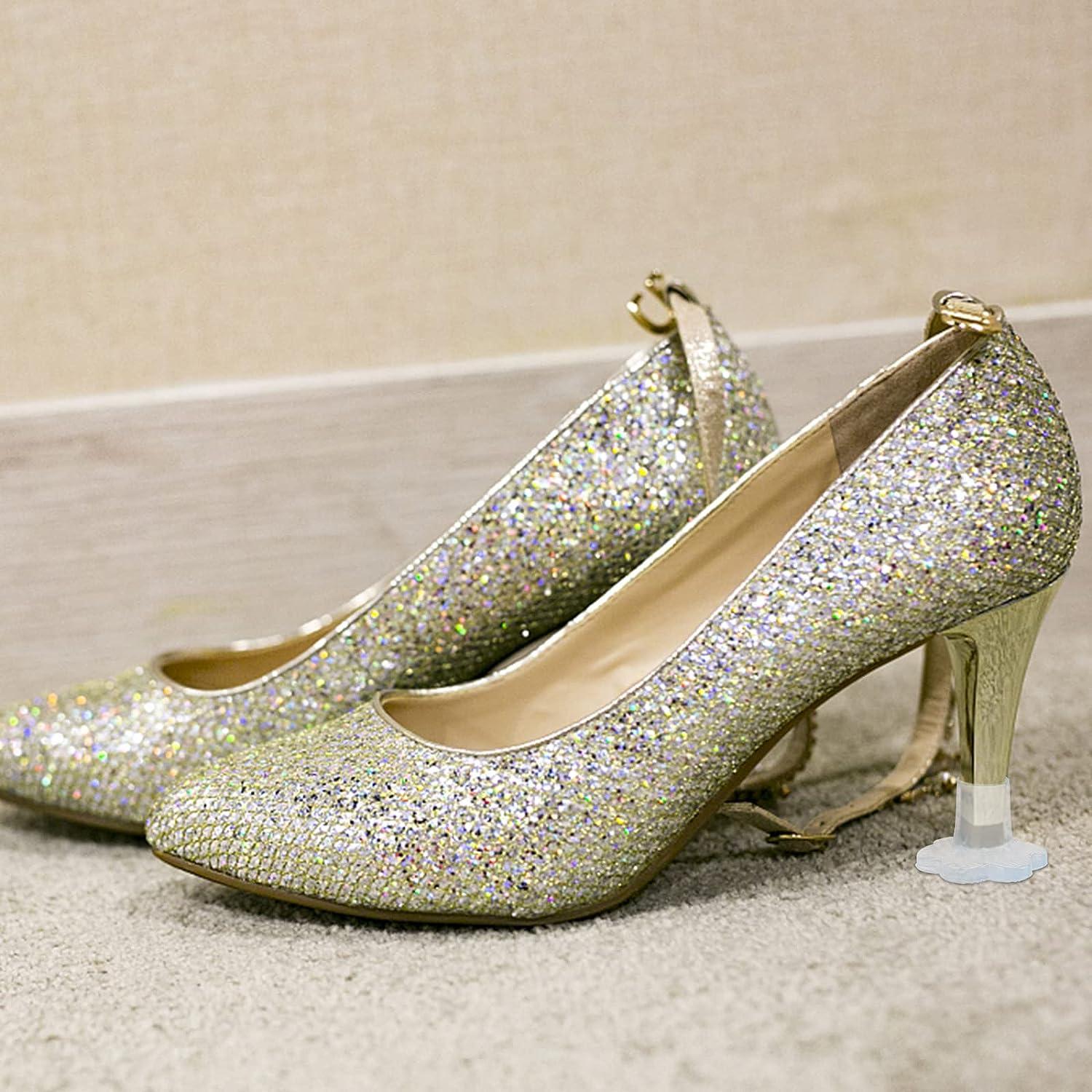 Stallry 10 Pairs High Heel Protectors for Wedding Shoes - Clear Grass ...