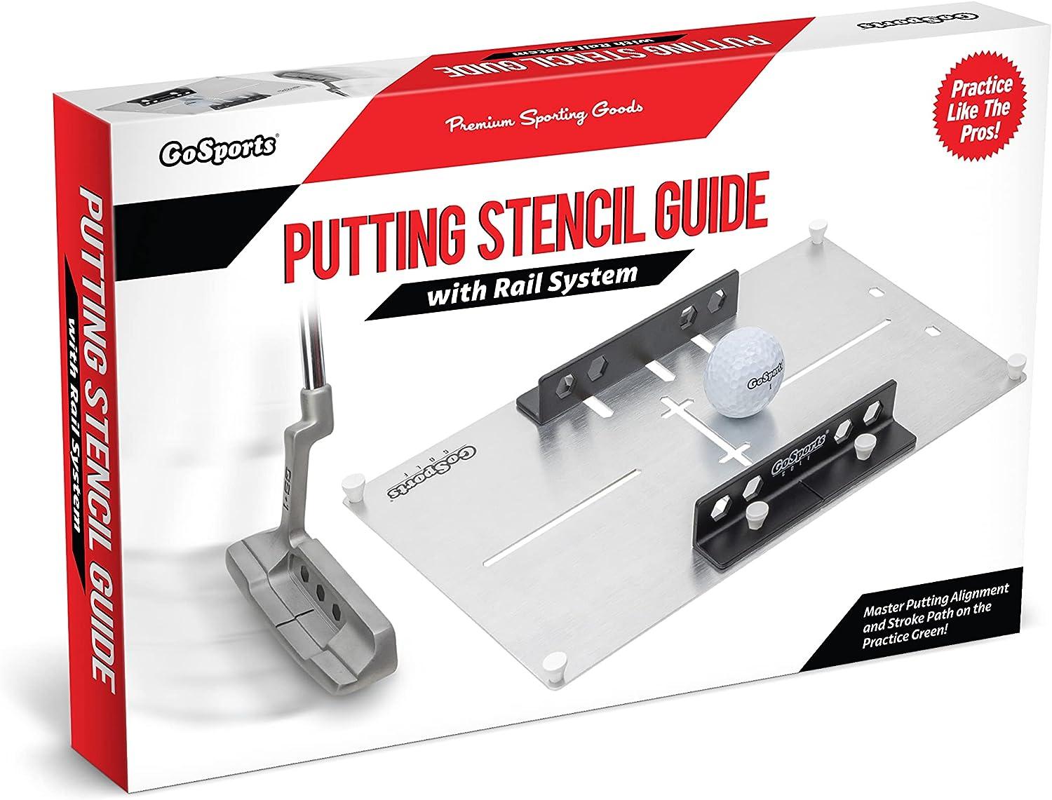 GoSports Golf Putting Alignment Stencil and Gate Set - Putting Aid for ...