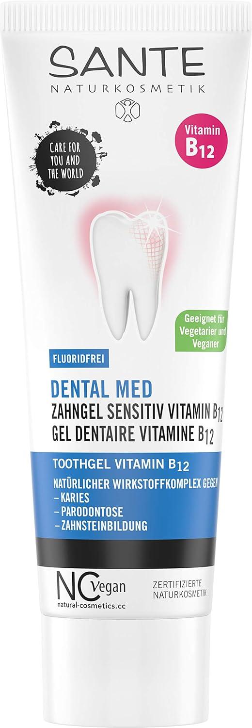 SANTE Gel - Natural Vitamin B12 Tooth Gel Fluoride-Free Dental Med 75ml ...