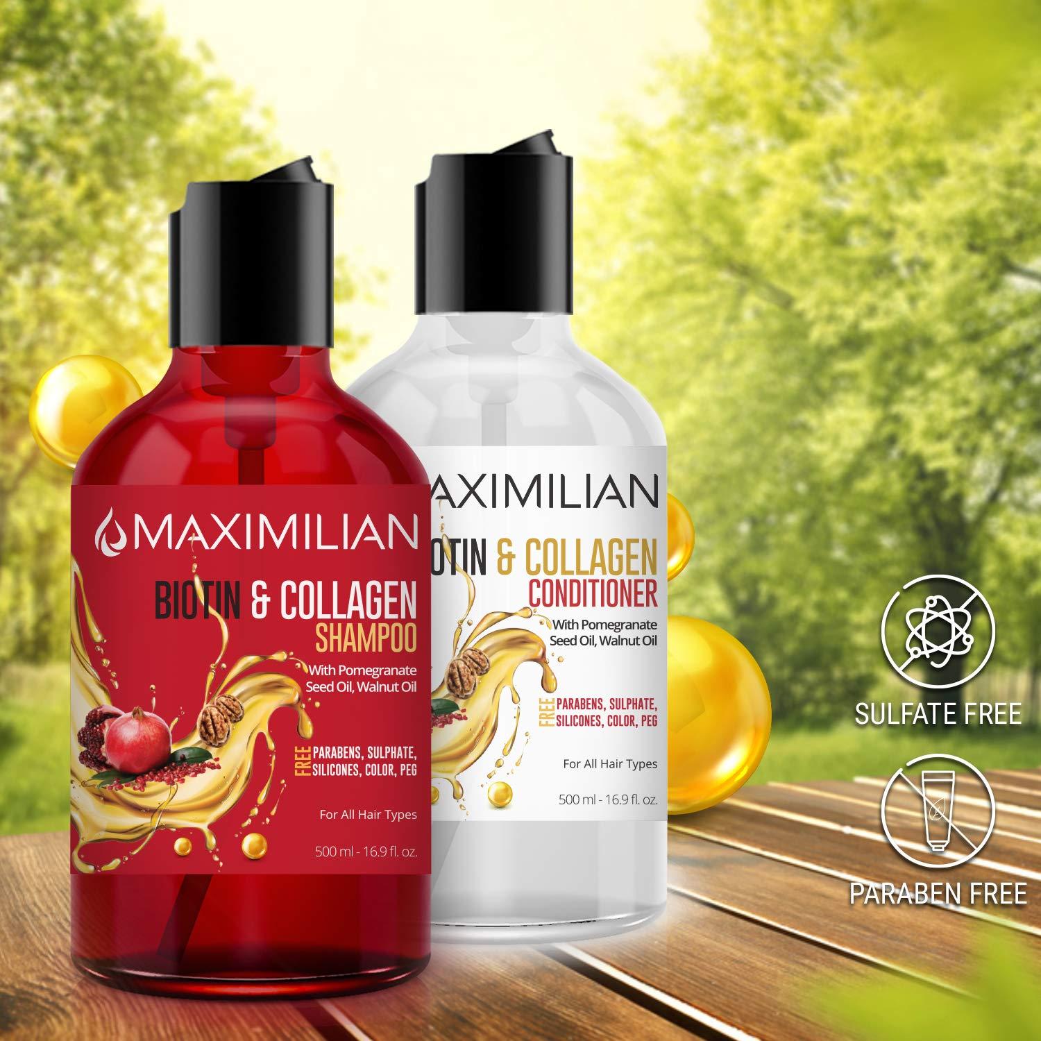 Maximilian Biotin And Collagen Shampoo Set For Thinning Hair Hair