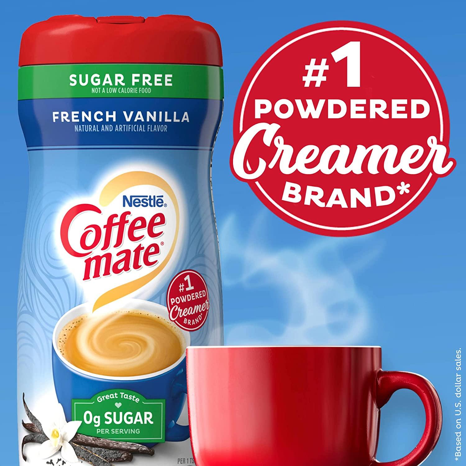 Coffee Mate Sugar-Free Powder Creamer Variety Pack - French Vanilla ...