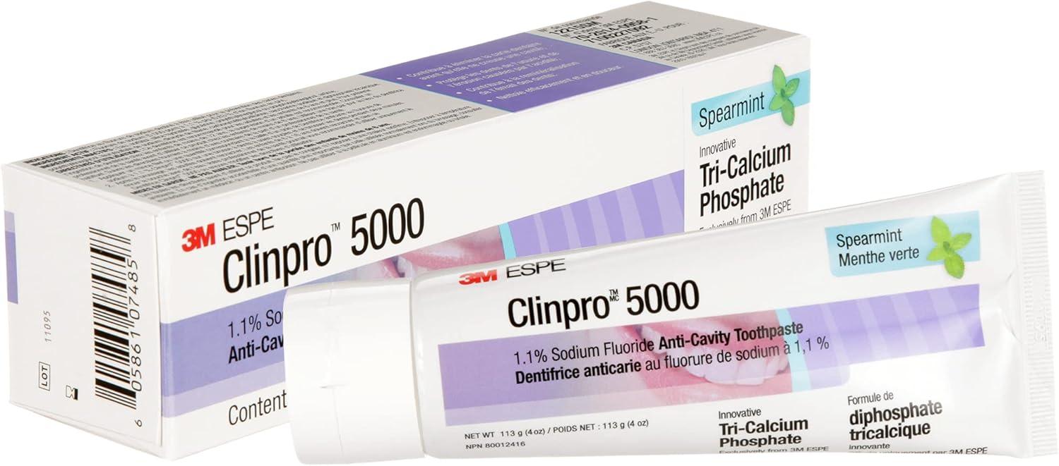 3M Clinpro 5000 Anti-Cavity Toothpaste (1.1% Sodium Fluoride) | Vanilla ...