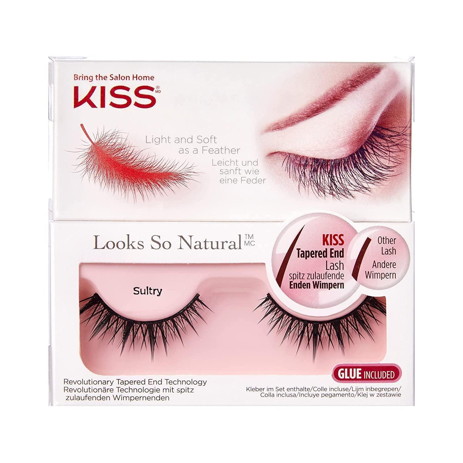 Buy Kiss Natural Eyelashes - Sultry Black | 1 Piece Pack ...