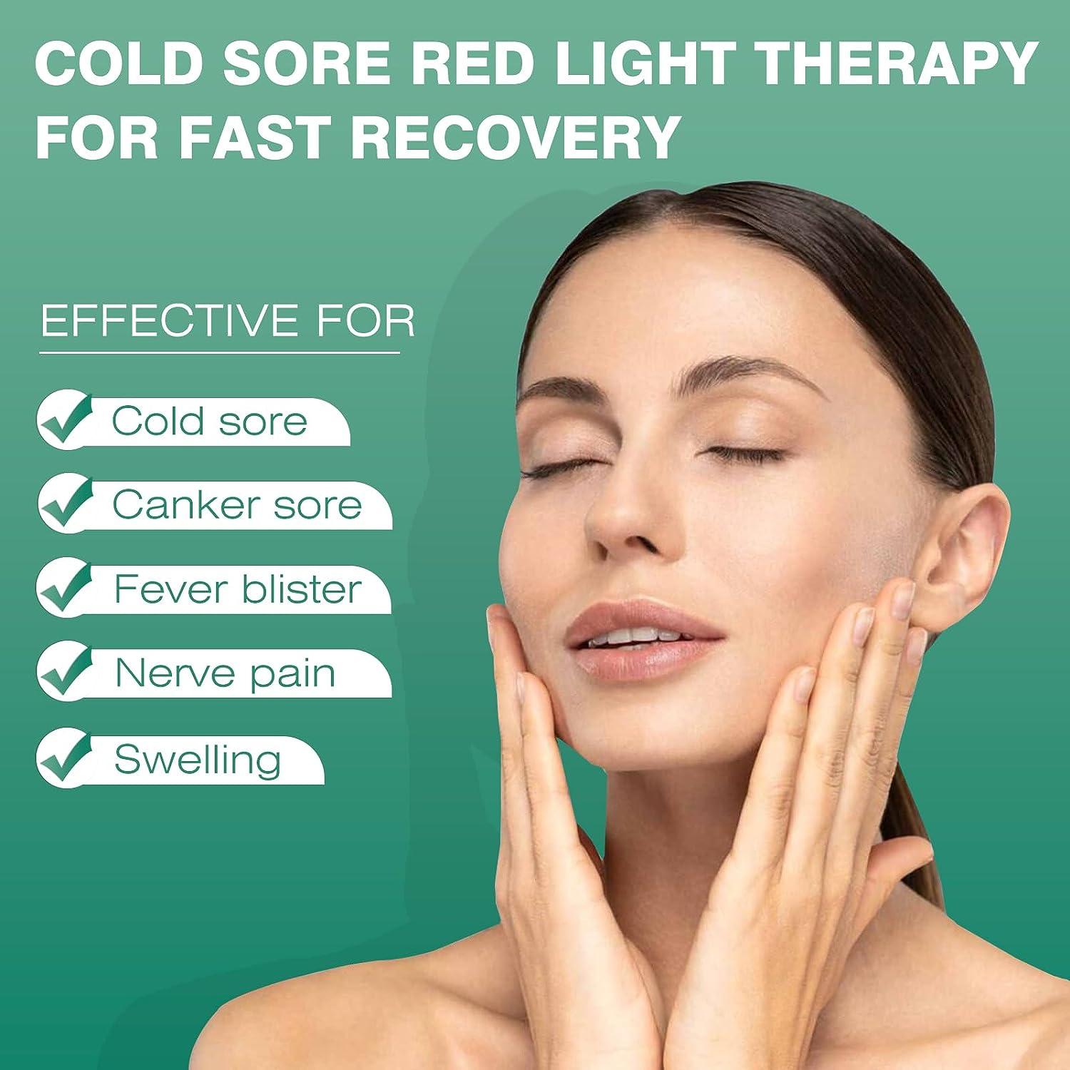 Bestqool Red Light Therapy Wand for Cold Sore and Canker Sore Healing ...