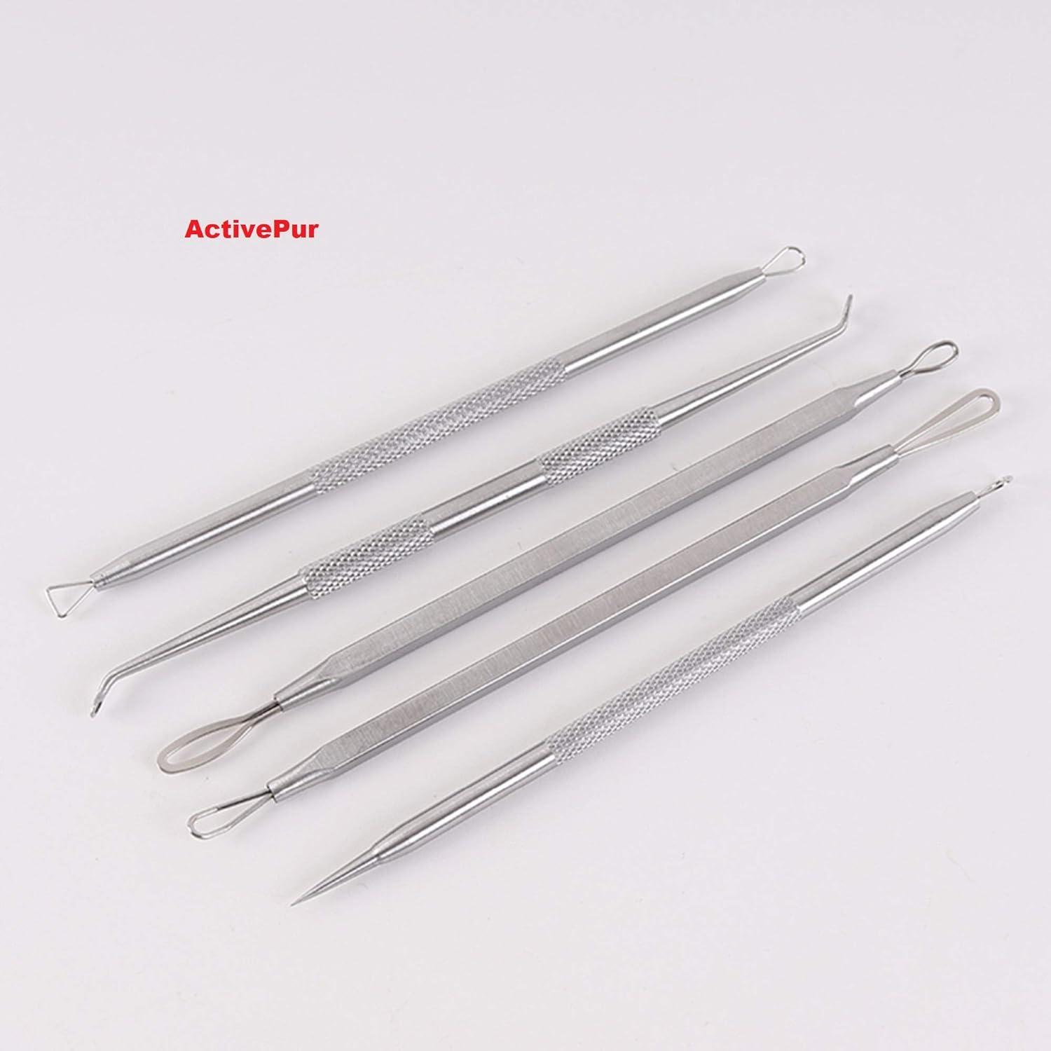 ActivePur Blackhead Remover Pimple Extractor Tool Kit - 5 Piece Set for ...