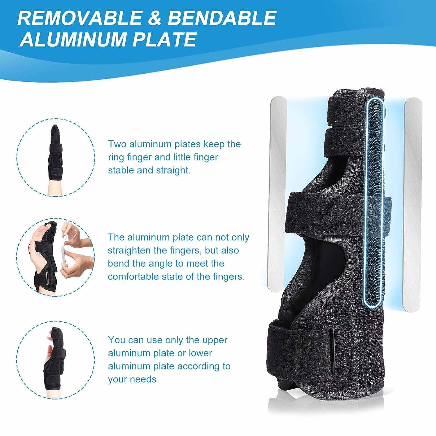 Pinky Finger Splint for Boxer Fracture & Trigger Finger - S/M Size ...