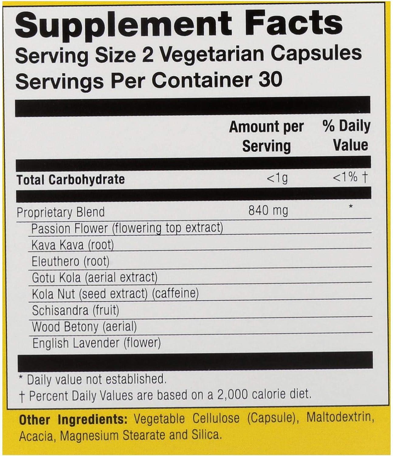 Natural Balance Happy Camper - 60 Vegetarian Capsules for Mood Support ...