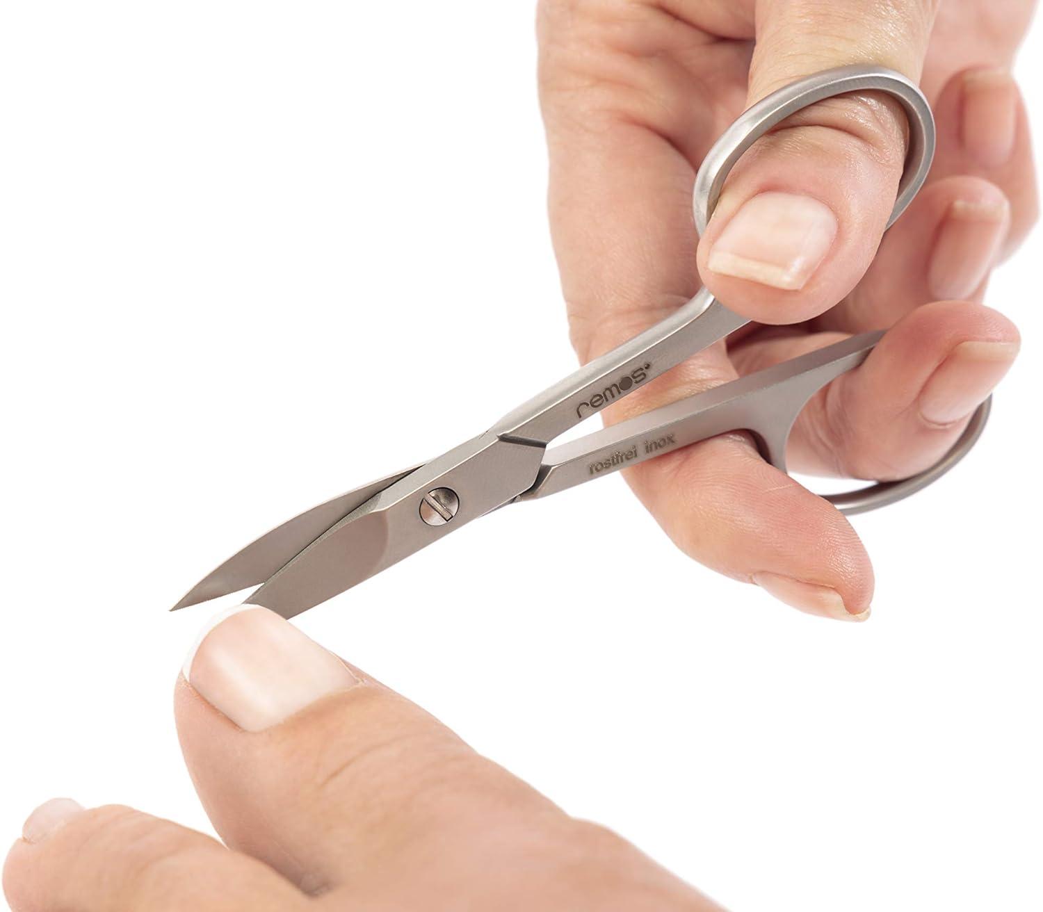 REMOS Stainless INOX Toenail Scissors 10.5cm - Precise Toenail Cutting ...