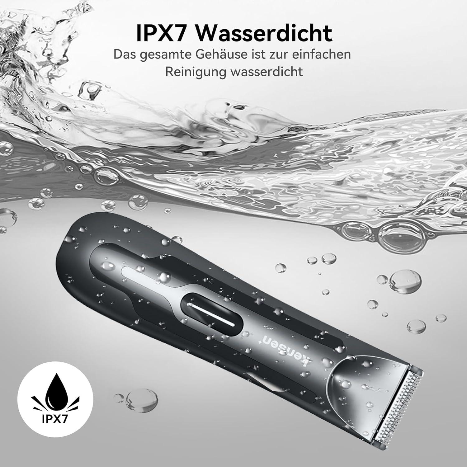 Buy Kensen Men's Intimate Razor - IPX7 Waterproof LED Light Wet & Dry ...