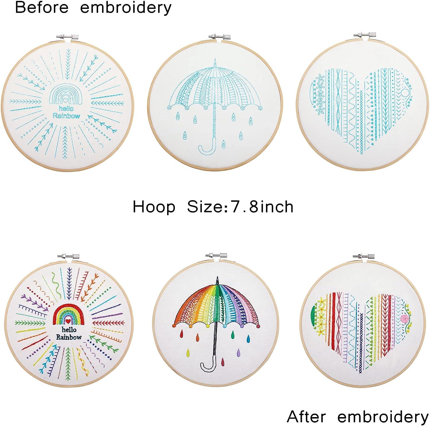 Embroidery Stitch Practice Kit for Beginners - Learn 37 Stitches with ...