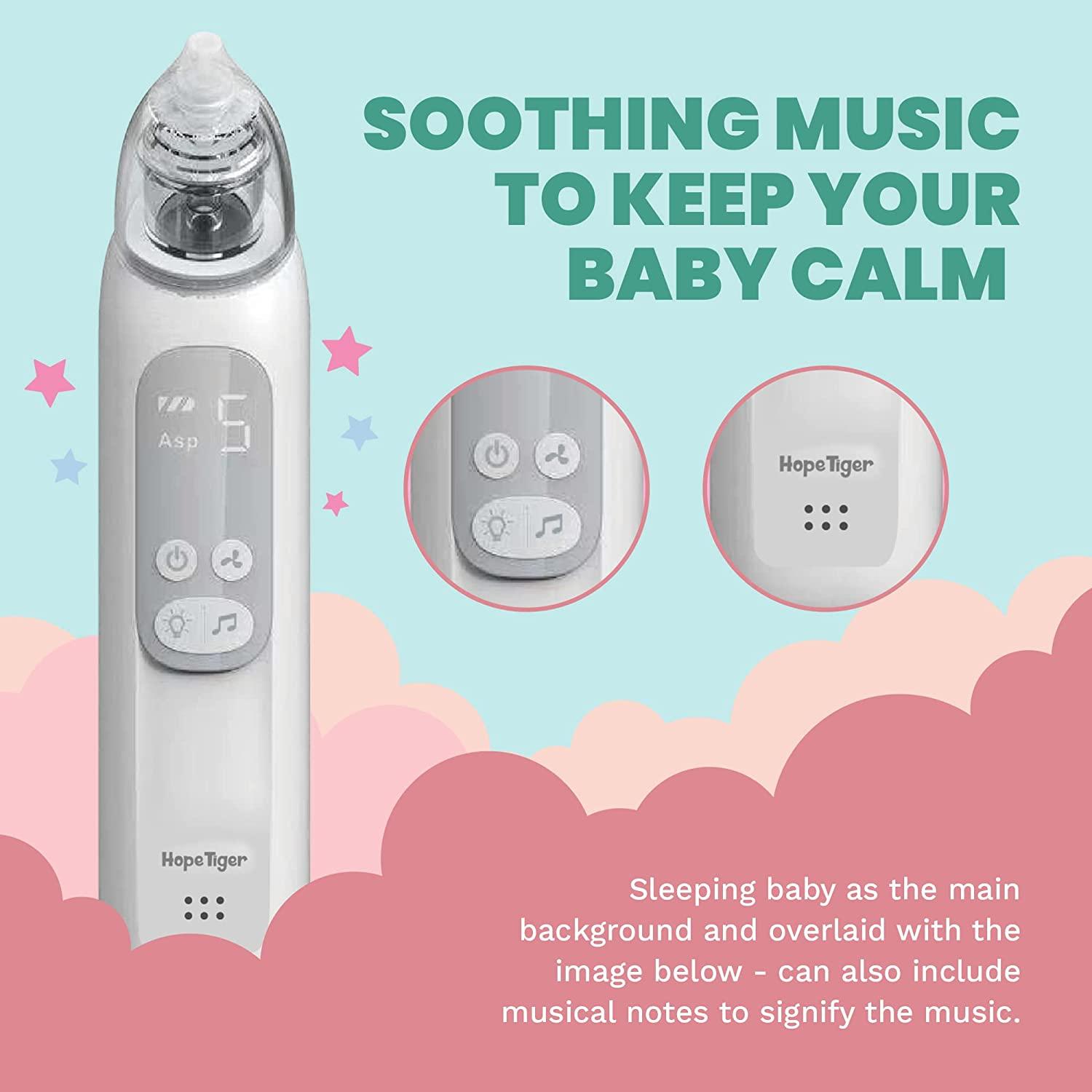 Rechargeable Baby Nasal Aspirator â€“ Electric Nose & Mucus Sucker for ...