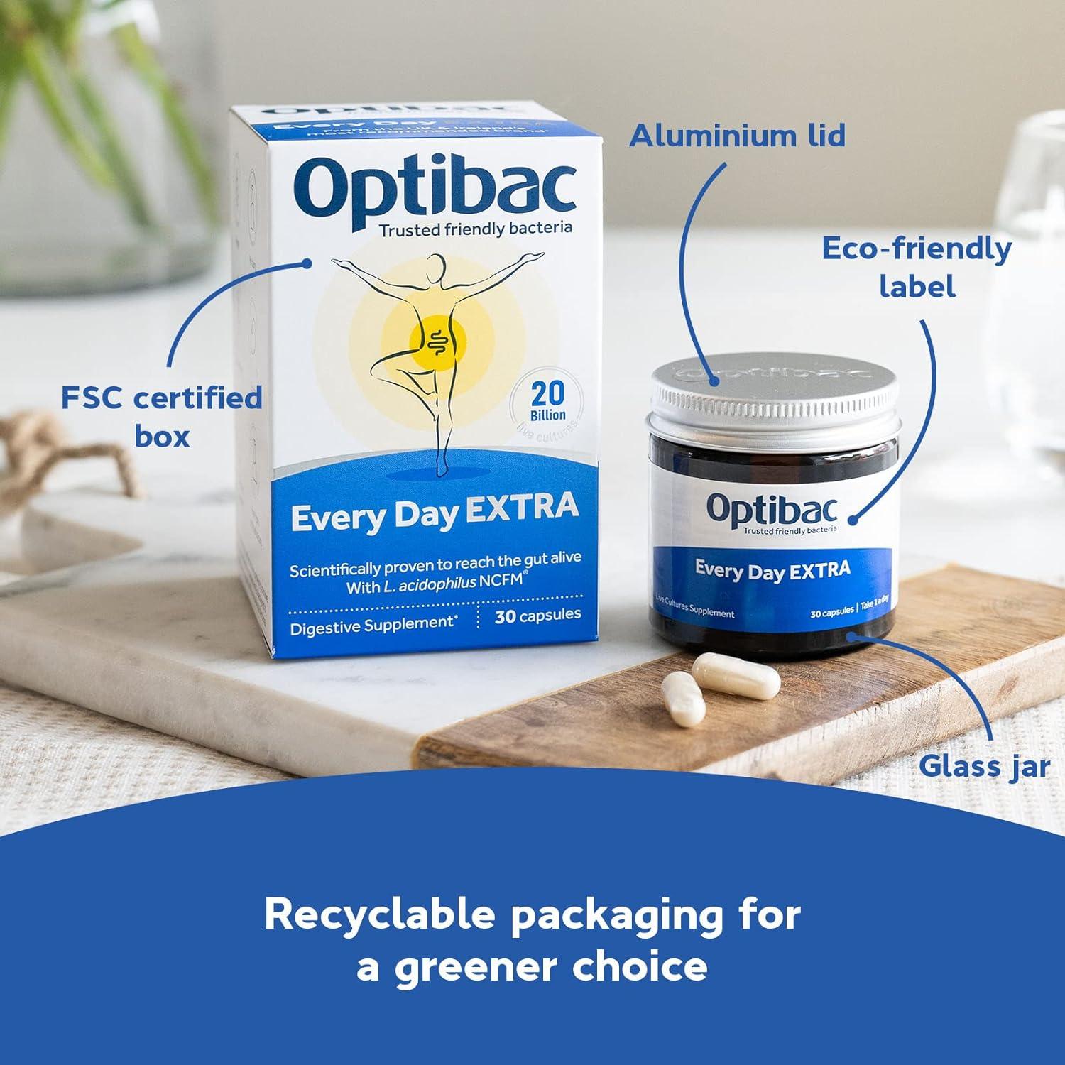 Optibac Probiotics Every Day Extra - High Strength Vegan Digestive ...