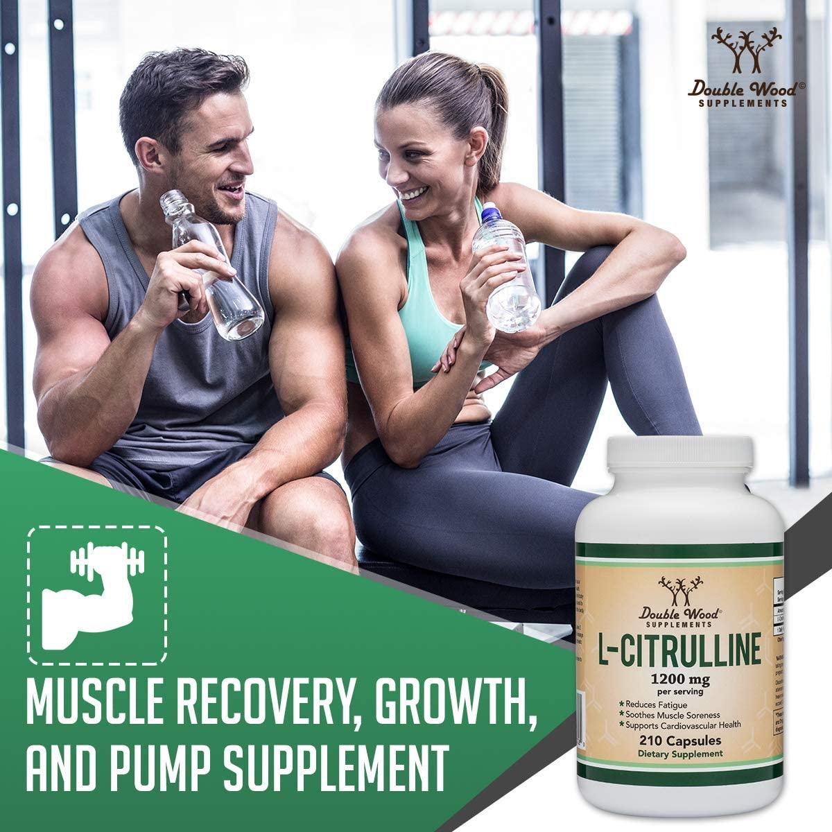 L Citrulline Capsules 1200mg 210 Count - Muscle Recovery & Pump ...