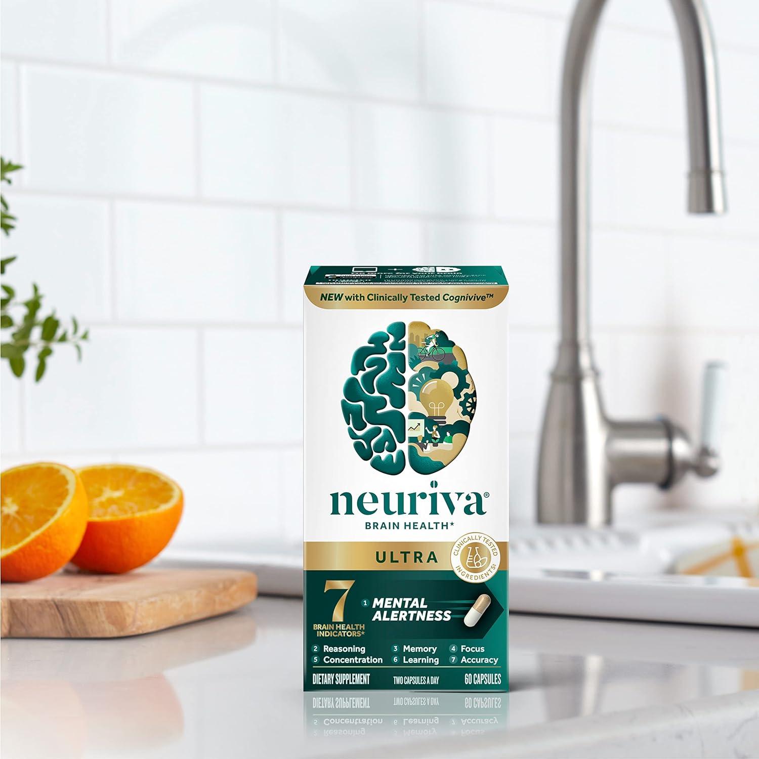 NEURIVA ULTRA Decaffeinated Nootropic Brain Supplement - Mental ...