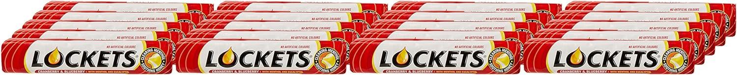 Wrigley's Lockets Cranberry & Blueberry Lozenges 41 g (Pack of 20 ...
