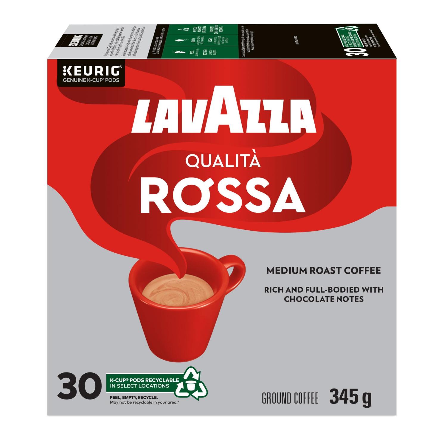 Lavazza Qualit Rossa Medium Roast K-Cup Coffee Pods 120 Count For ...