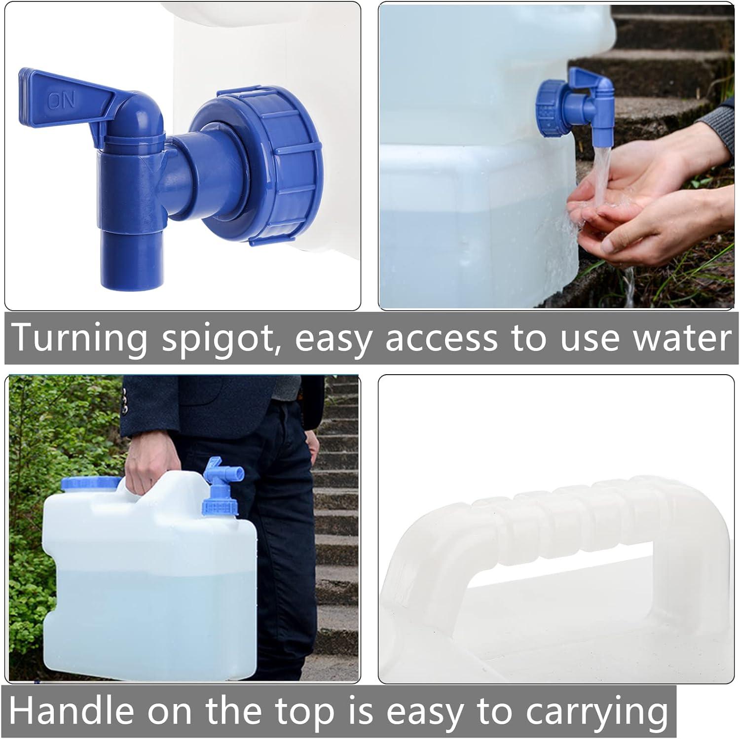 Dicunoy Water Container with Spigot 3 Gallon Camping Drinking Water ...