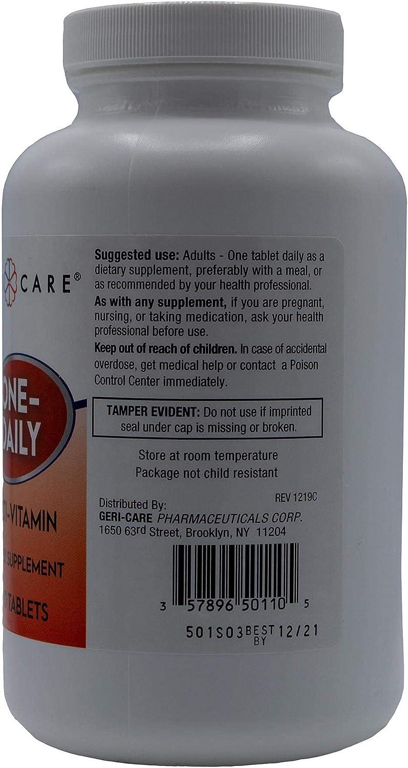 GeriCare Multivitamin Supplement Tablets - 1000 Tablets Bottle | Boost ...