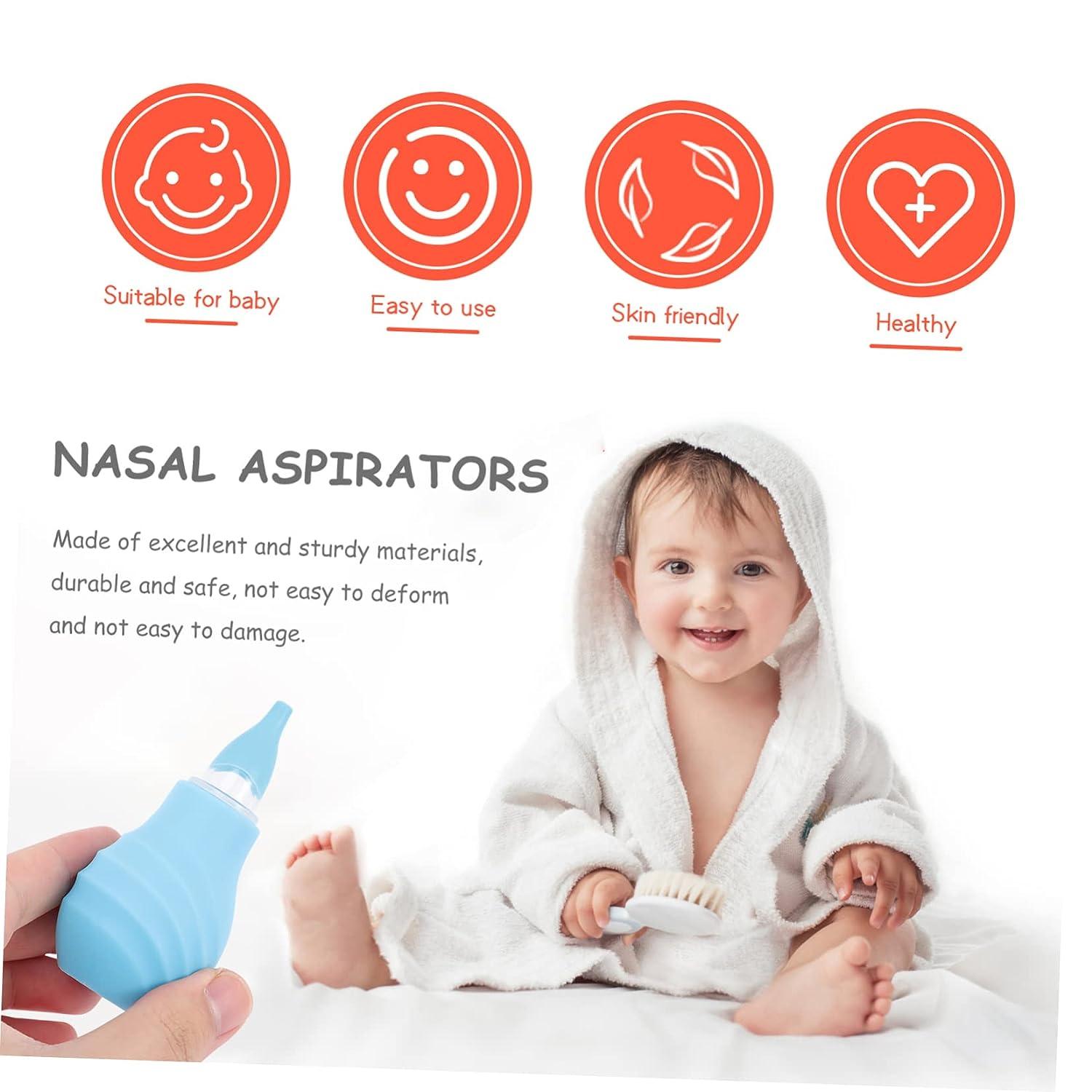 Toyvian Nasal Aspirator for Baby - Sky-Blue Infant Nose Vacuum ...