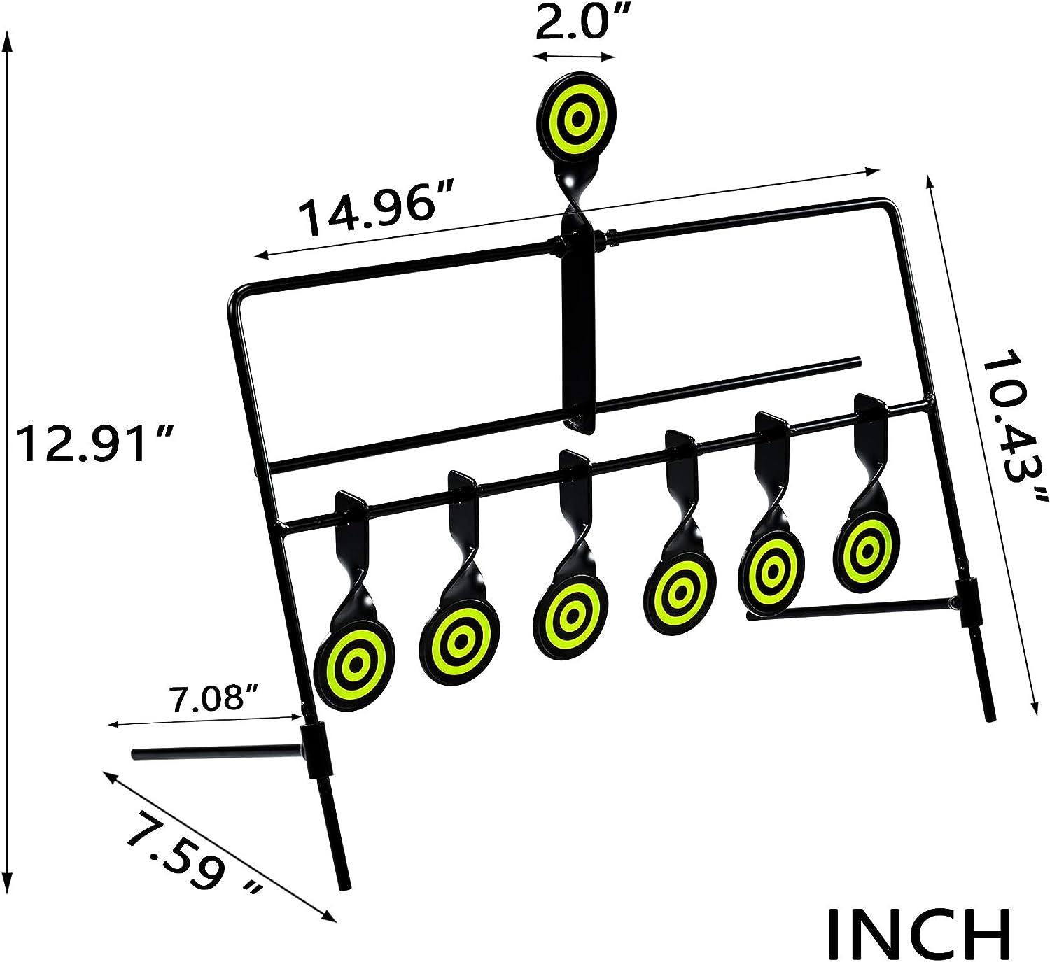 LYTACTICS 6 Targets Resetting Air Gun Pellet and BB Gun Target - Rated ...