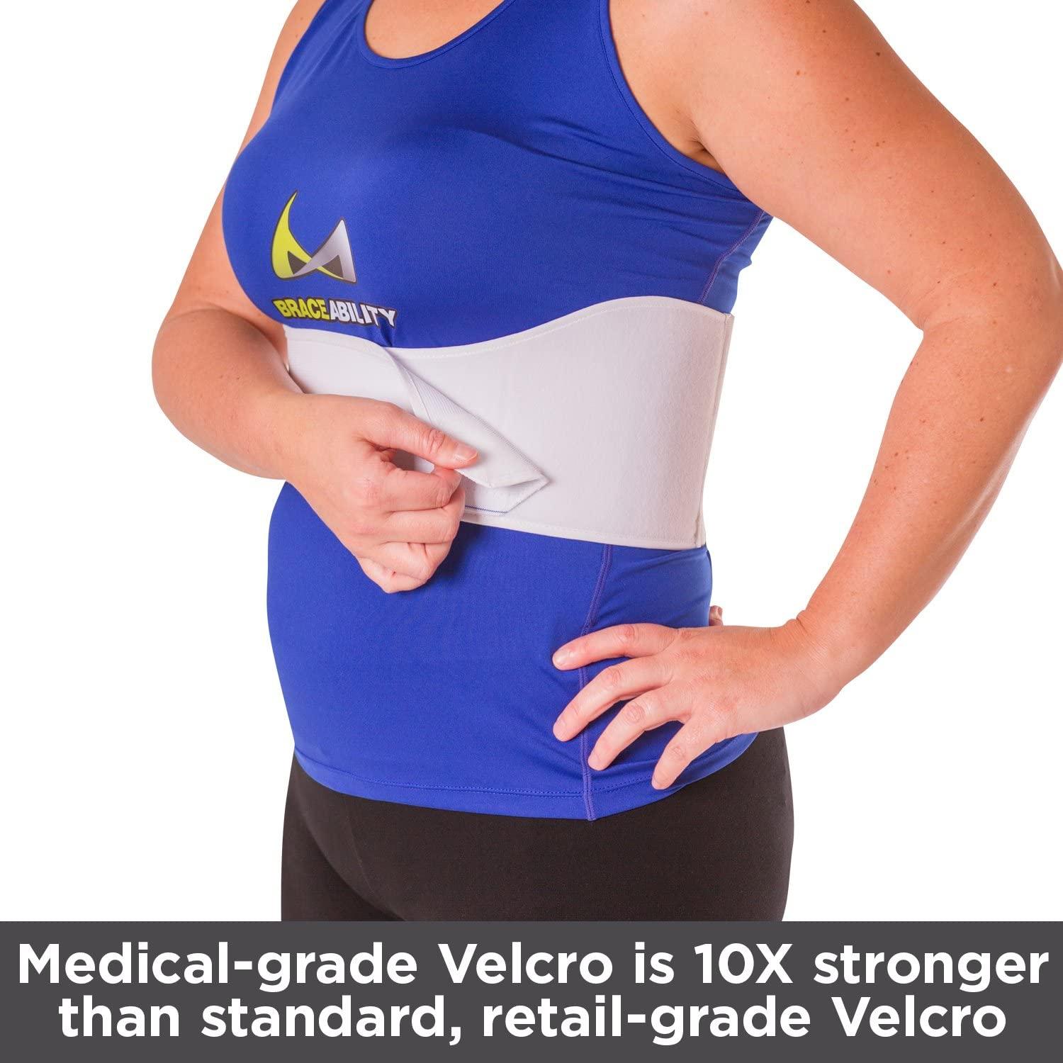 BraceAbility Women's Rib Injury Binder Belt - Rib Cage Protector for ...