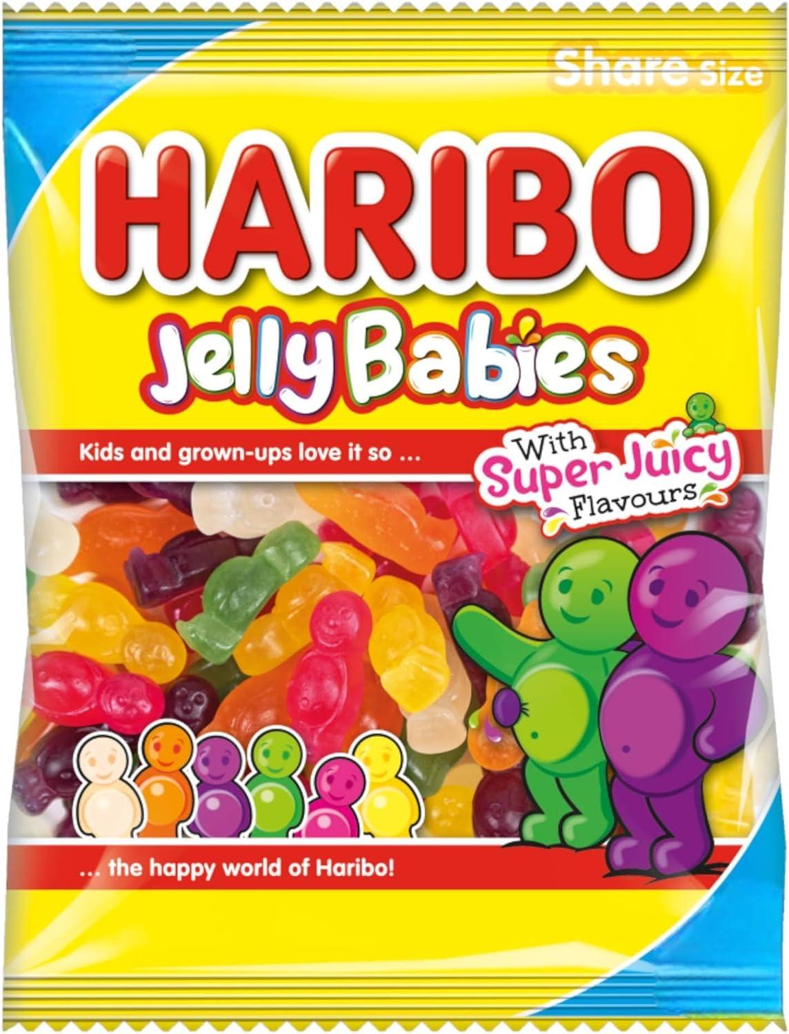 Jelly Babies Super Juicy Gummy Sweets Soft Chewy Candy 160g - 2x Share ...
