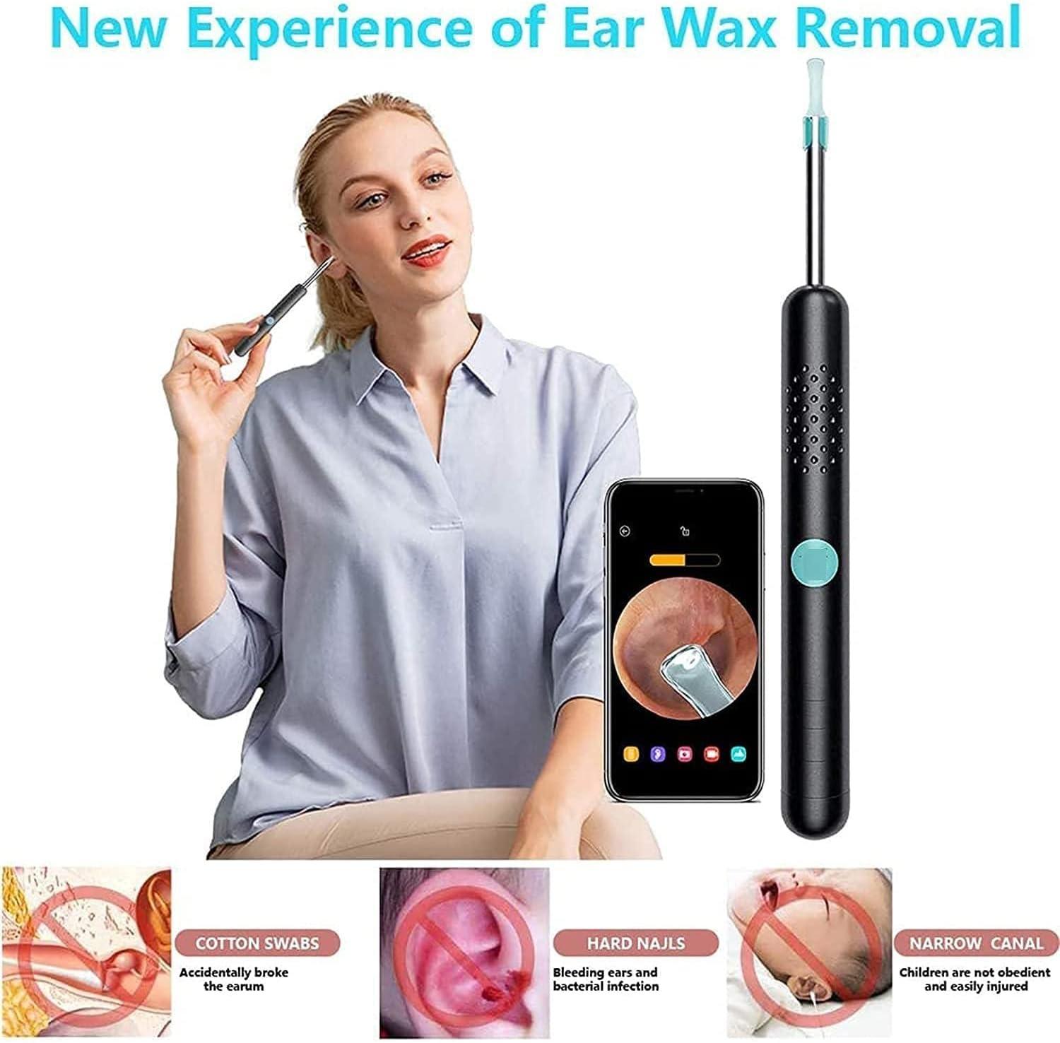 GIENEX Ear Wax Removal Tool - Wireless Otoscope Ear Cleaning Camera for ...