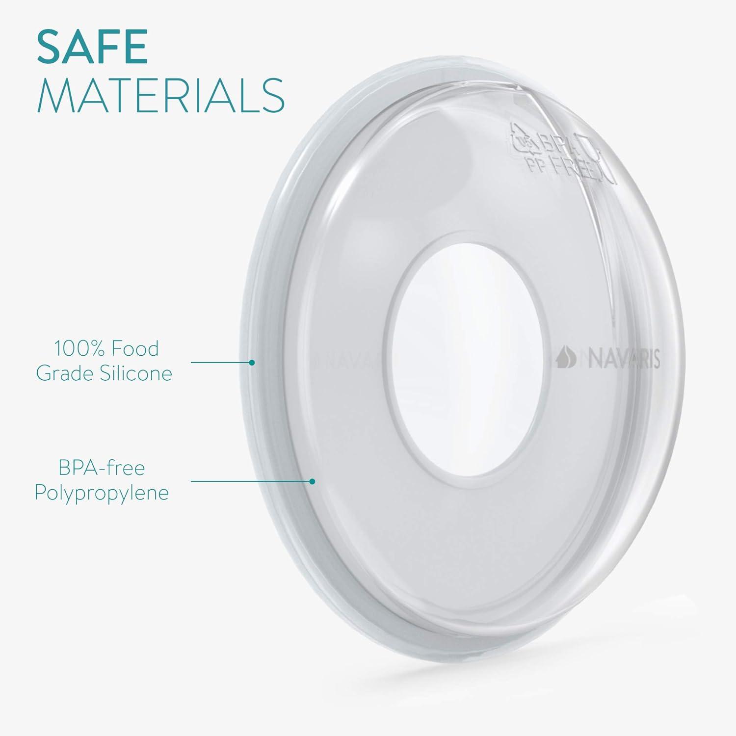 Navari's Milk Rabbit Shells - 4 Leak-Proof BPA-Free Breastfeeding ...