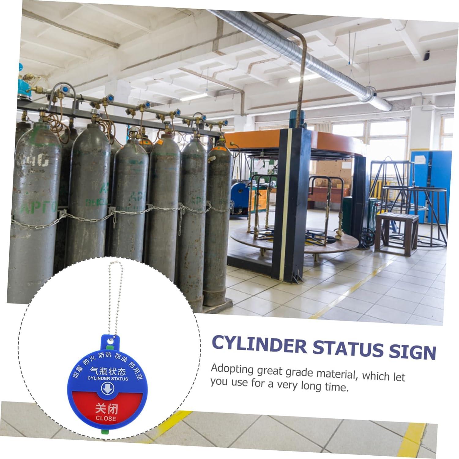 GLEAVI Hospital Cylinder Status Tag Signage Labels Emblems Oxygen ...
