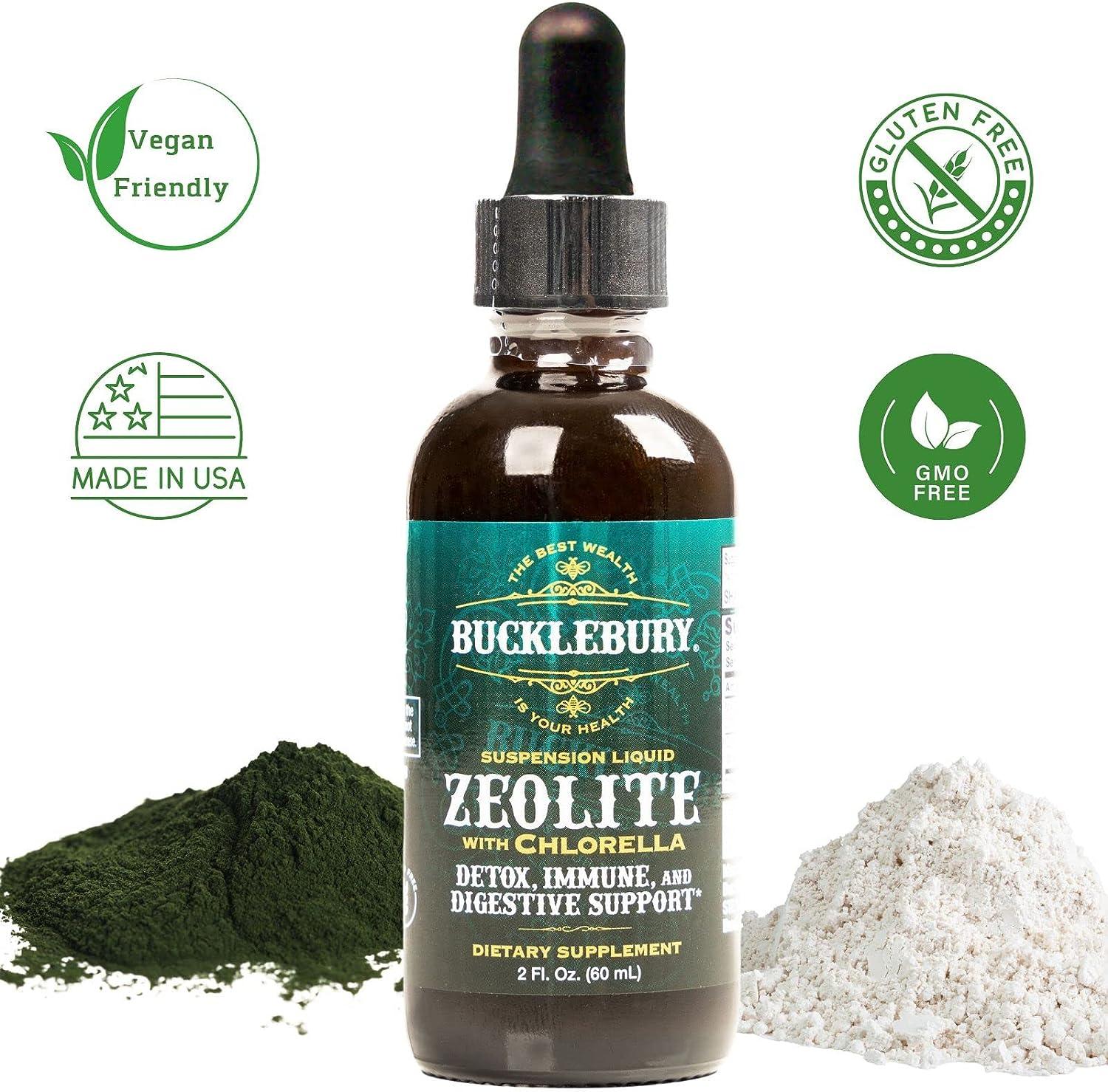Bucklebury Zeolite Liquid with Chlorella - Detox & Immune Support (60 ...
